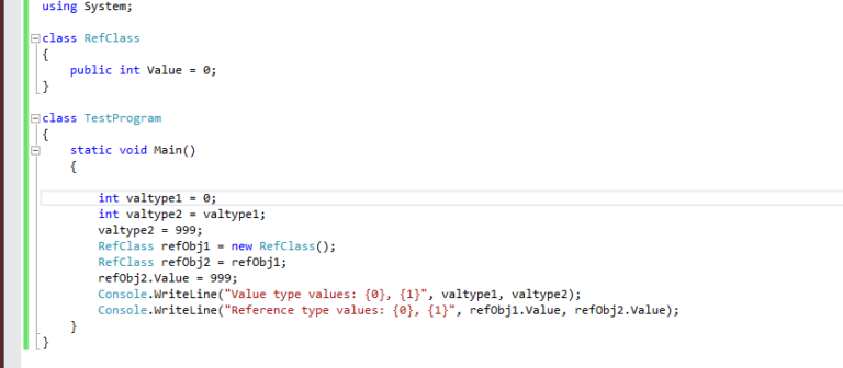 Types of variables in c# - Dream Interview
